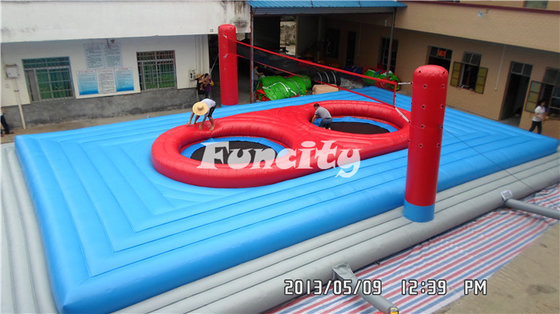 Beach Volleyball Game Inflatable Sport Games Bossaball Durable 0.55mm PVC Tarpaulin