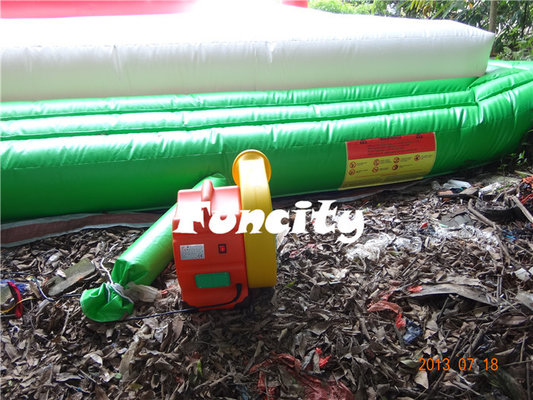 Portable PVC Colorful inflatable bossaball court games for volleyball