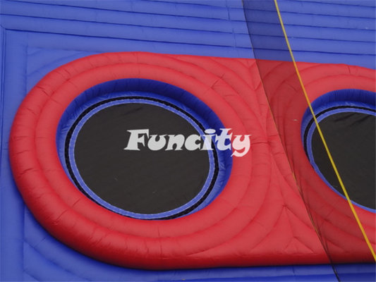 0.55mm PVC Tarpaulin Inflatable Volleyball Game for Inflatable Sports Game with Stainless Steel Trampoline