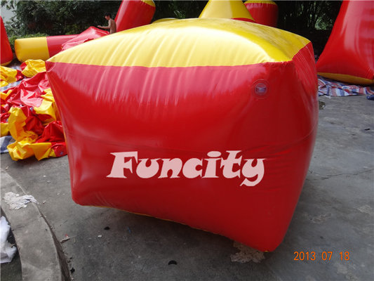 Waterproof Inflatable Sport Games Inflatable Paintball Bunker Temple