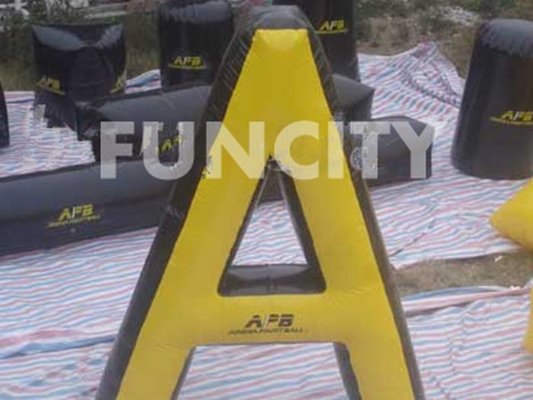 26PC Paintball Bunker Inflatable Sport Games Yellow and Black