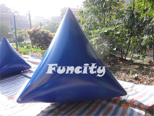 Blue Inflatable Sport Games 27PC Paintball Bunker Silk Printing