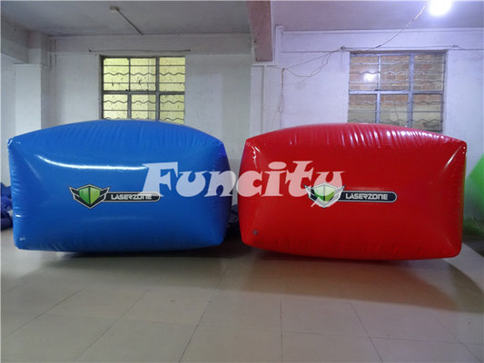Portable Paintball Bunker Inflatable Sport Games Red and Blue