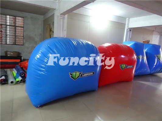 Portable Paintball Bunker Inflatable Sport Games Red and Blue