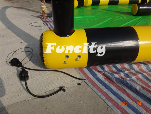 0.6mm PVC Tarpaulin Colorful Inflatable Zorb Track for Grassland Inflatable Sports Games