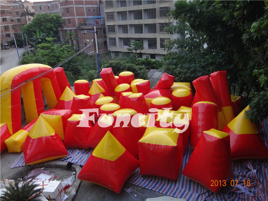 Waterproof 32pc Paintball Bunker Inflatable Paintball Game For Entertainment