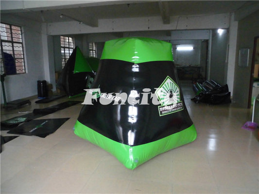 Durable 0.6mm PVC Tarpaulin Inflatable Paintball Bunker with Bow Arrow Shooting Games