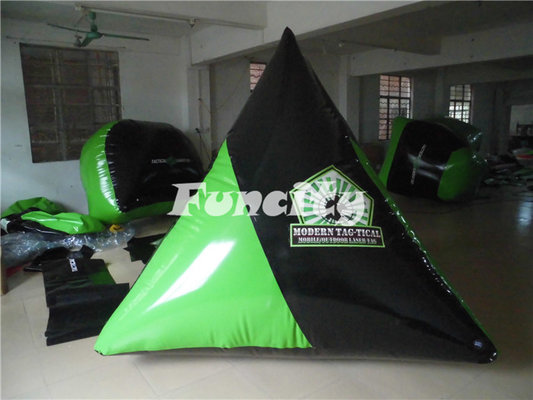 Durable 0.6mm PVC Tarpaulin Inflatable Paintball Bunker with Bow Arrow Shooting Games