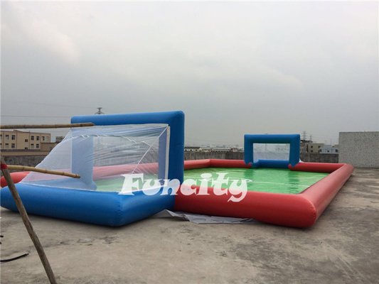 Water Proof Customized Inflatable Water Soccer Field For Family Entertainment