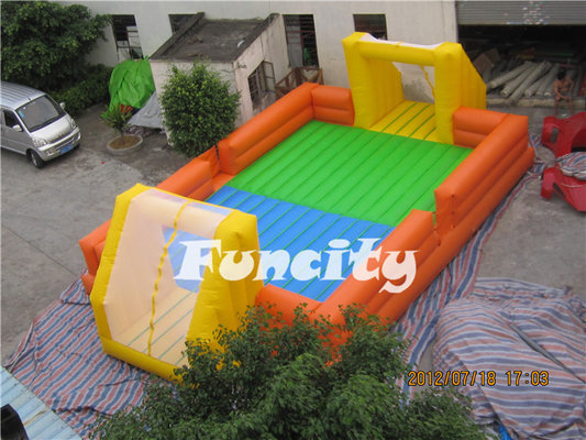 Customized Inflatable Soccer Field Football Playground Collapsing