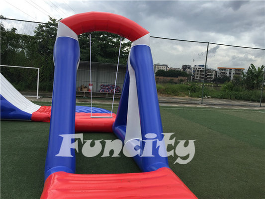 40mx34mx4m , 0.9mm PVC Tarpaulin Inflatable Water Park / Inflatable Water Floating Obstacle for Seashore Game