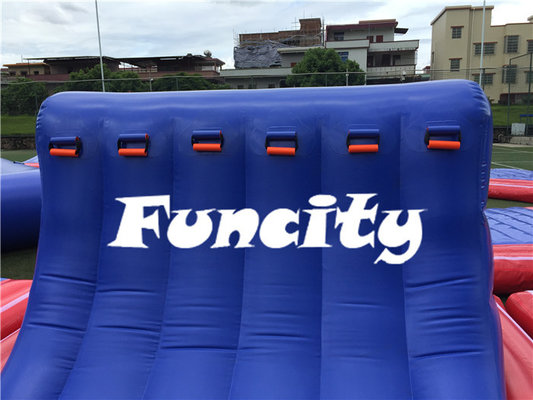 40mx34mx4m , 0.9mm PVC Tarpaulin Inflatable Water Park / Inflatable Water Floating Obstacle for Seashore Game
