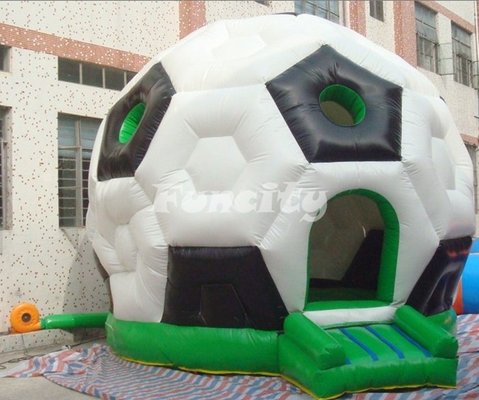 0.55MM PVC Football Inflatable Jumping Castle / Inflatable Bouncy Castle For Kids