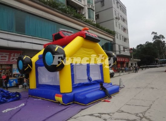 Customized Car Theme Blow Up Jumping Castle Inflatable Bounce House 4 * 4 * 2.5 m