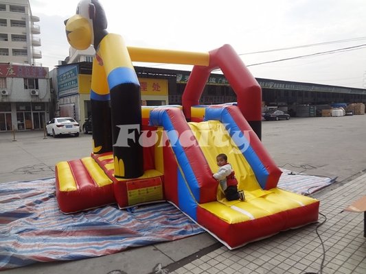 Safe Big Monkey Themed Inflatable Jumping Castle For Children Amusement Park