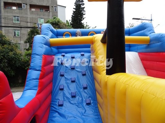 Pirate Ship Inflatable Jumping Castle Commercial Bouncy Castle For Amusement Park