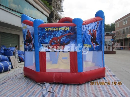 Spiderman Theme Inflatable Jumping Slide 0.5mm PVC Tarpaulin Kids Inflatable Bouncer