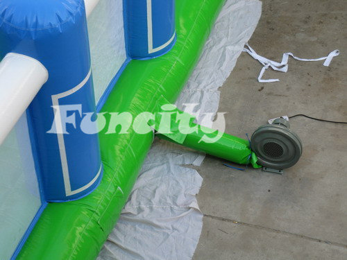 Multi Color Summer Beach Inflatable Play Center With Durable Slide 2 Years Warranty