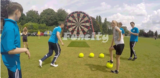 3M / 5M Attractive Inflatable Sport Games Football Dart 0.55mm PVC Tarpaulin
