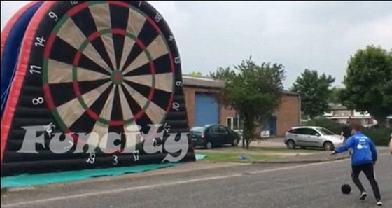 Fashion Giant Inflatable Dart Board For Football / Soccer SGS CE Certificate