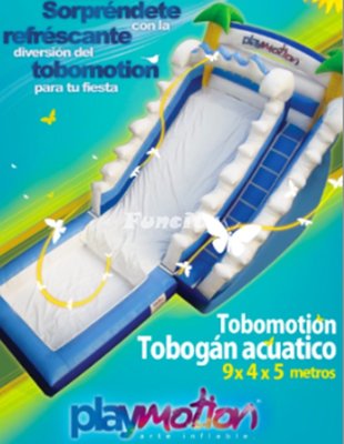 Hawaiian Style Inflatable Slide For Pool With Long Slide Playing Fun