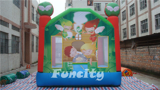 Customized Inflatable Jumping Castle , Forest Elf Themed Toddler Inflatable Bouncer