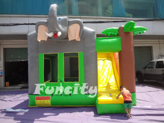 Huge Elephant Kids Inflatable Bouncy Castle Anti - UV PVC Toddler Inflatable Bouncer
