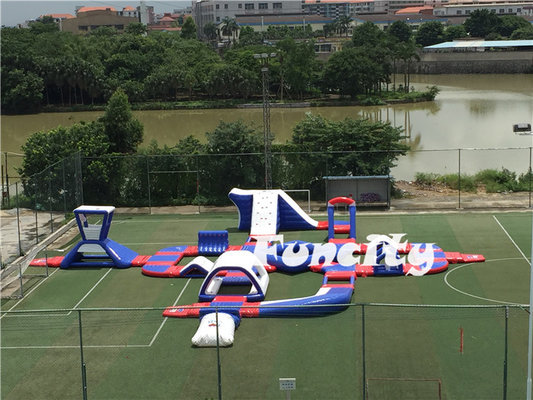 Resort Inflatable Water Parks 6M * 3M Inflatable Lifeguard Tower Aqua Park