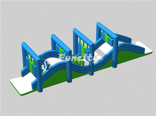 Long Safety Inflatable Sport Games , Inflatable Obstacle Course With Slide