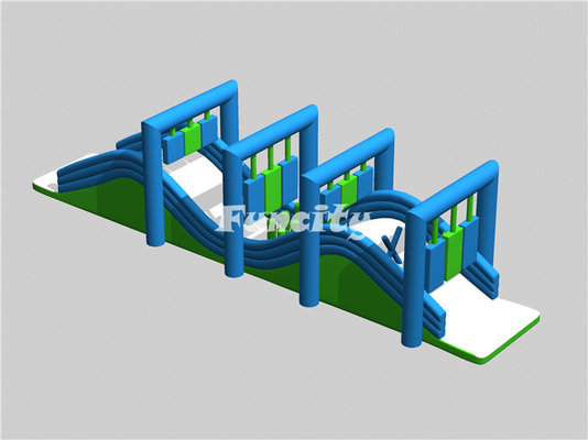 Long Safety Inflatable Sport Games , Inflatable Obstacle Course With Slide