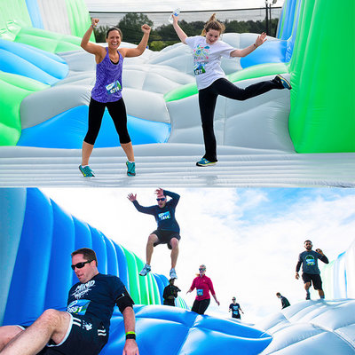 Giant Inflatable Jump Challenging Inflatable Games For Adults 25.9m * 9.1m * 4.6m
