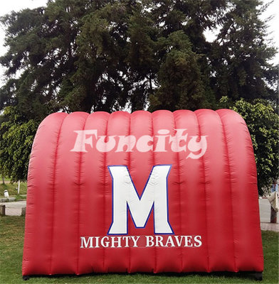 Custom Red Advertising Inflatable Air Tent For Event Durable 0.6MM PVC Tarpaulin