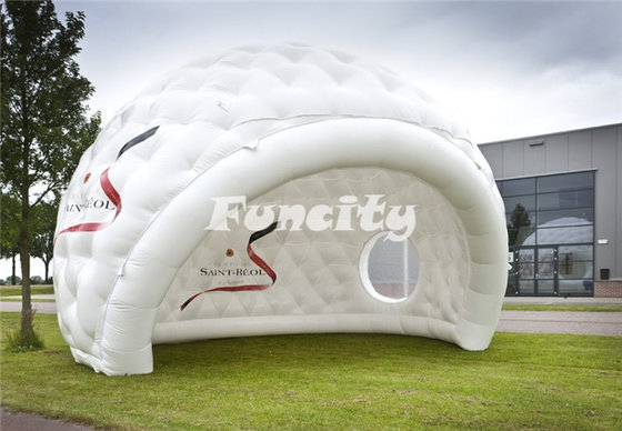 0.6mm PVC Tarpaulin New Design Inflatable Dome Tent / Advertising Tents For Sale