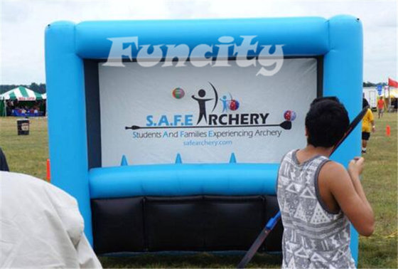 Funny Shooting Inflatable Sport Games Safe Archery Targets Game 3L*1.6Hm Size