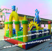Bluecat 0.55mm PVC Tarpaulin Inflatable Fun City Playground,Inflatable Amusement Park with Air Blower
