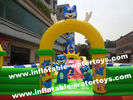 Bluecat 0.55mm PVC Tarpaulin Inflatable Fun City Playground,Inflatable Amusement Park with Air Blower