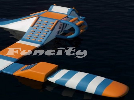 Theme Water Inflatable Amusement Parks Aqua Park Slides 7 - 10 Years Lifespan