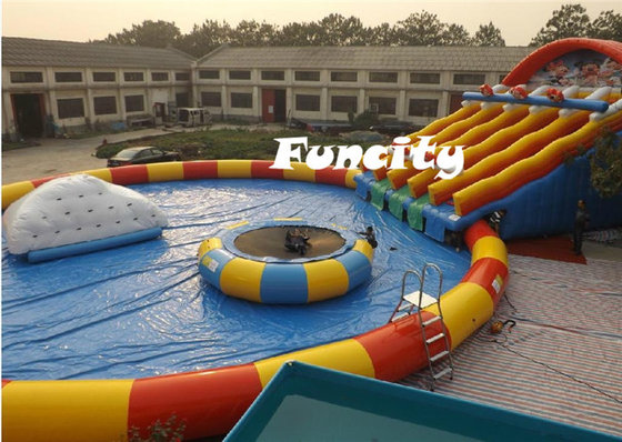 Durable Inflatable Water Park , Inflatable Movable Water Park for Sport Games