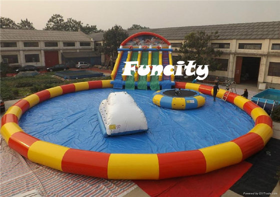 Durable Inflatable Water Park , Inflatable Movable Water Park for Sport Games