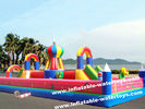 0.55mm PVC Tarpaulin Inflatable Funcity Playground for Summer Vacation 11*9*4.5m