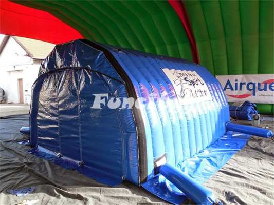 PVC Tarpaulin Blue Inflatable Air Tent Fire Retardant For Exhibition / Promotional