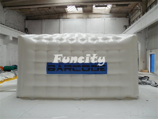 White Cube Led Lighting Inflatable Air Tent Waterproof Inflatable Marquee Tent