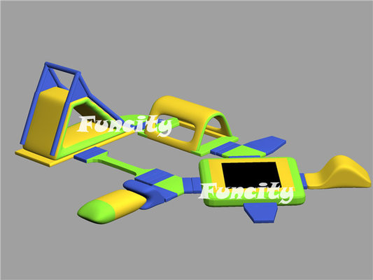 Family Game Outdoor Inflatable Water Park / Aqua Parks With EN15649 Approved