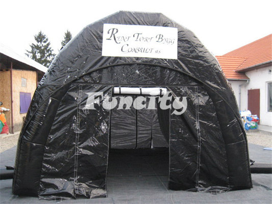 Durable PVC Tarpaulin Event Dome Inflatable Canopy Tent With Rolling Doors