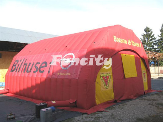 Red Inflatable Event Tent / Cool Camping Tents With Customized Logo For Outdoor