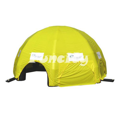 Fluorescent Yellow Dome Inflatable Air Tent Camping In Hot - welding Workmanship