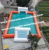 0.6mm Plato Pvc Tarpaulin Inflatable Football Field Commercial Soccer Inflatable Games