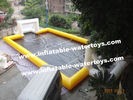 New Design Inflatable Water Football Pitch,Inflatable Water and Soap Football Playground Yellow and Black Color