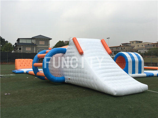 PVC Tarpaulin Inflatable Obstacle Water Park Inflatable Sport Games 37M * 22M