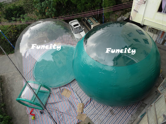 Fashionable Transparent PVC Two Rooms Inflatable Tent For Summer Camping